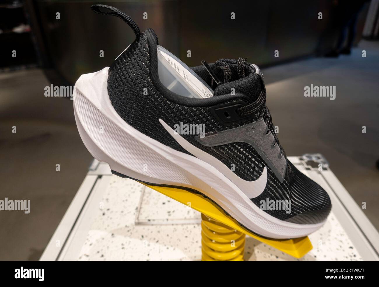 The Flagship Nike Store is located on Fifth avenue, NYC, USA Stock ...