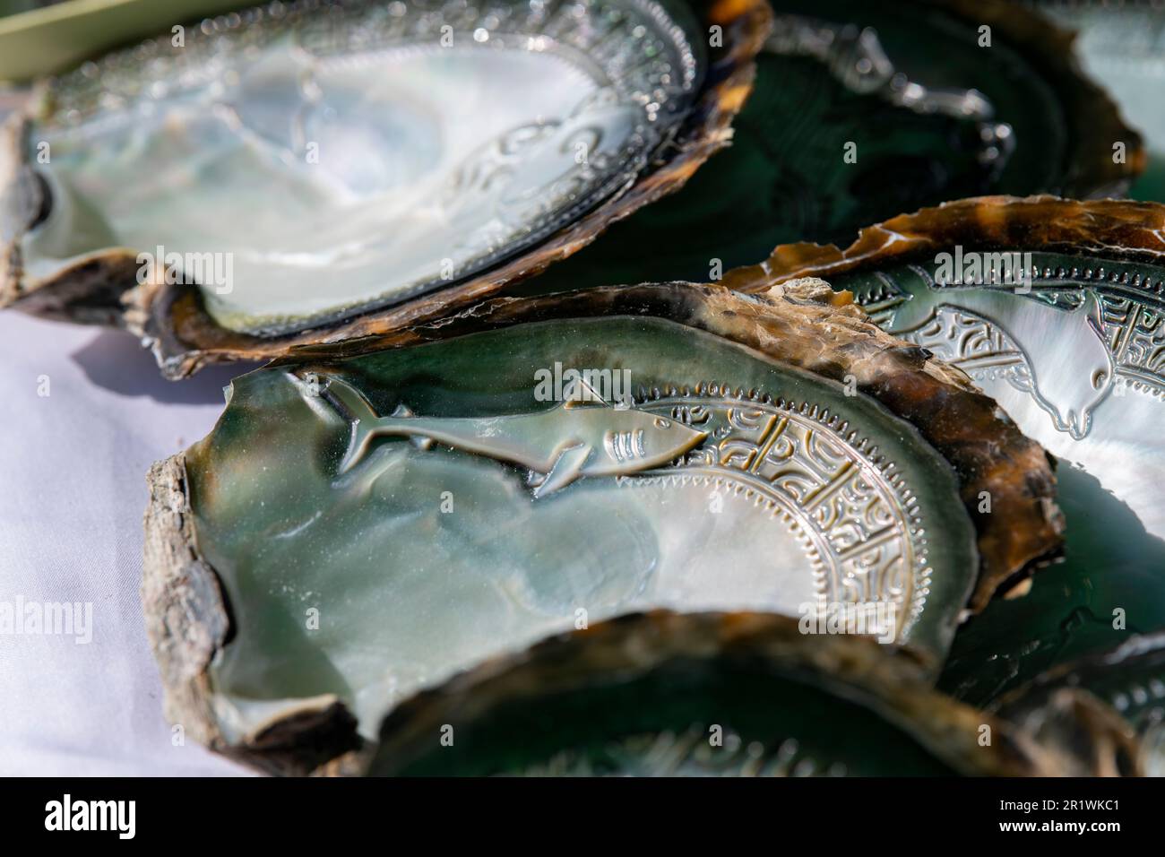 South Pacific, French Polynesia, Gambier Islands, Island of Mangareva ...