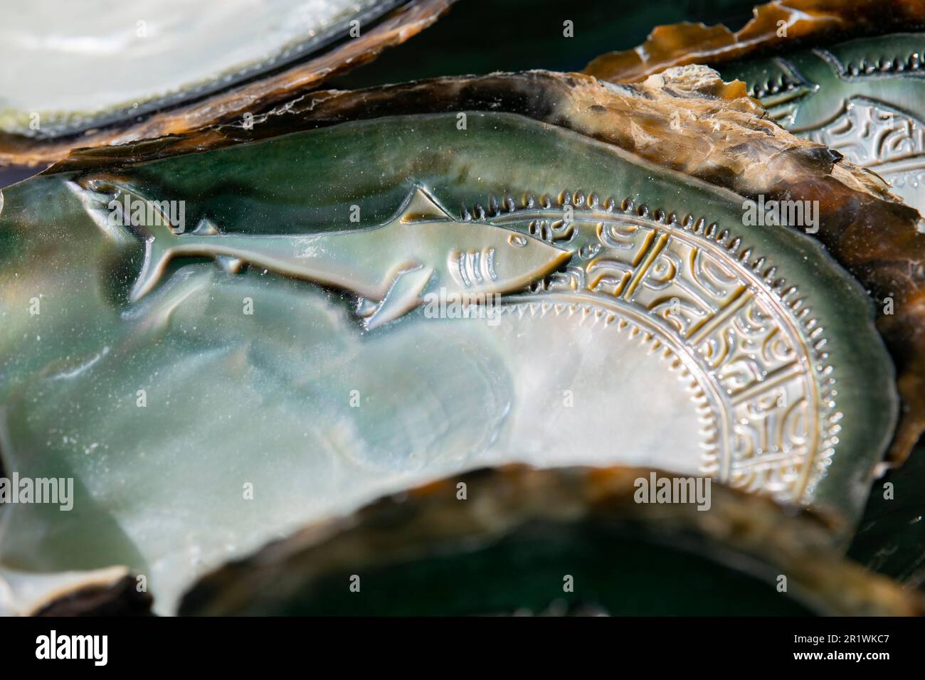 South Pacific, French Polynesia, Gambier Islands, Island of Mangareva ...
