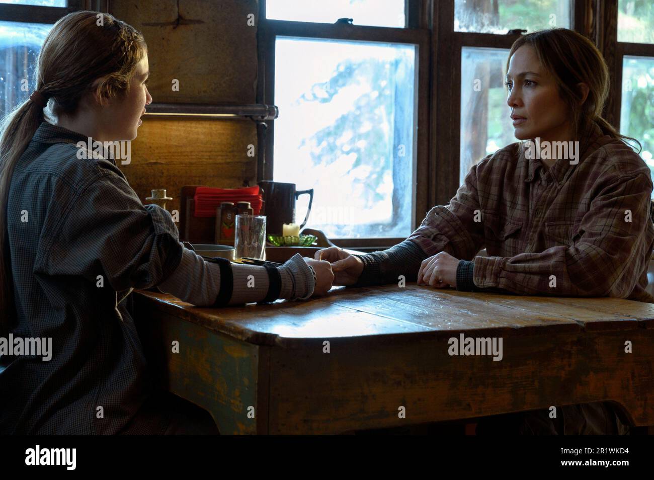 THE MOTHER, from left: Lucy Paez, Jennifer Lopez, 2023. ph: Eric Milner ...