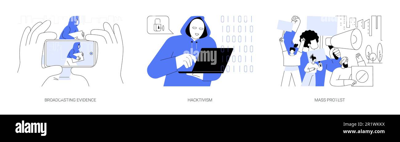 Social movement abstract concept vector illustrations Stock Vector ...