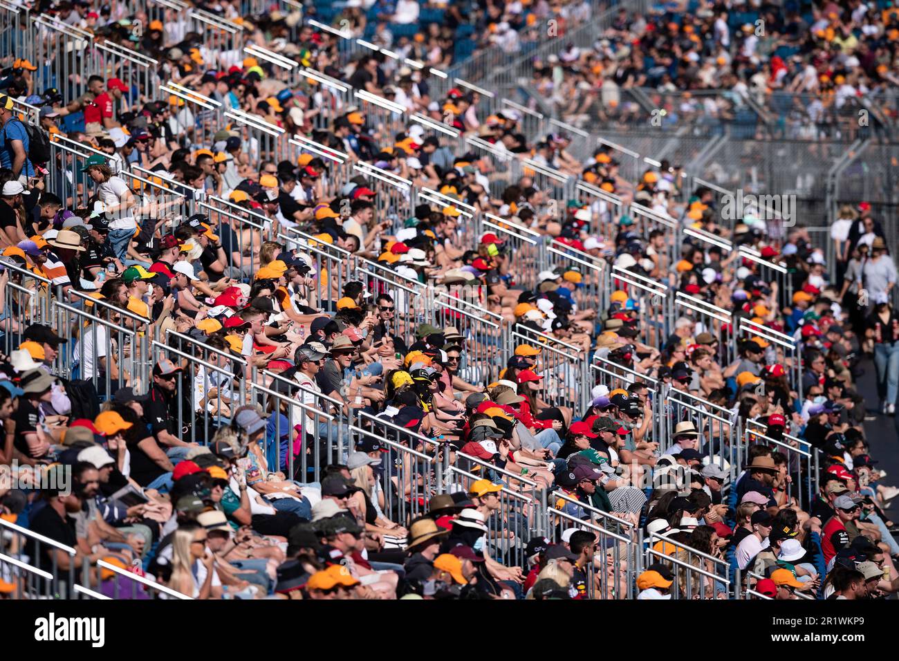 MELBOURNE, AUSTRALIA - APRIL 08: Big crowds during the Australian ...