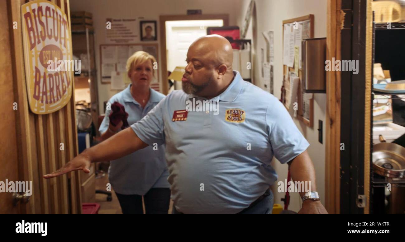 ROLL WITH IT, from left: Chonda Pierce, Mark Christopher Lawrence, 2023. © Fathom Events ...