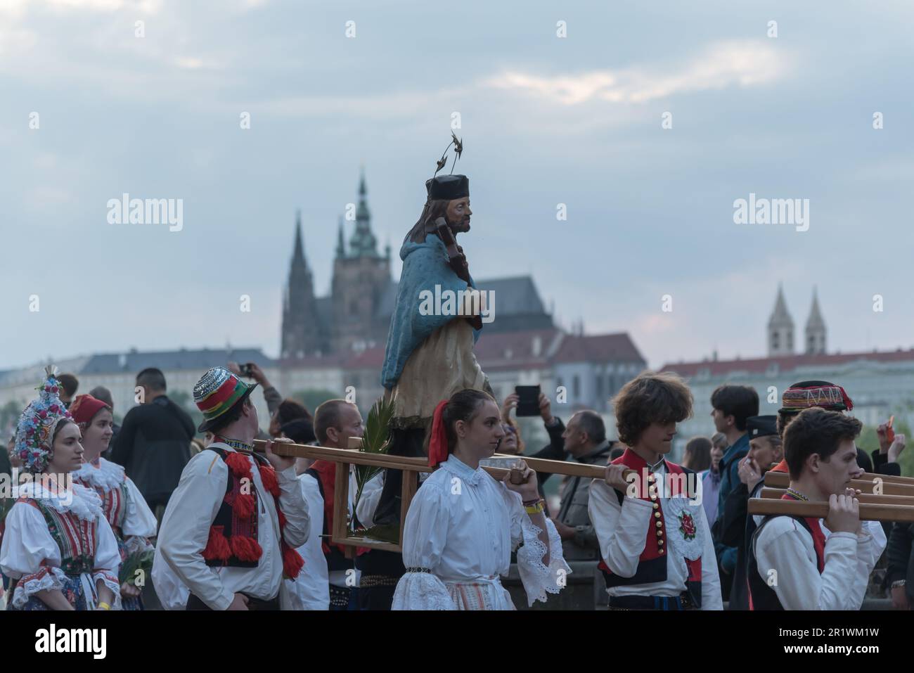 Prague, Czech Republic. 15th May, 2023. Moravians dressed in national ...