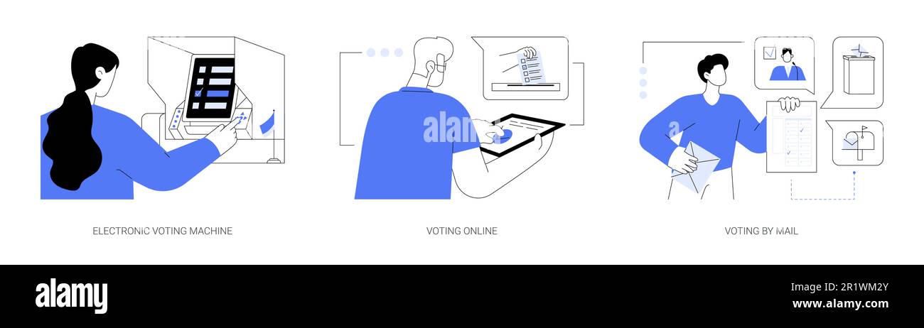 Electronic voting abstract concept vector illustrations Stock Vector ... Electronic voting abstract concept vector illustrations Stock Vector ...