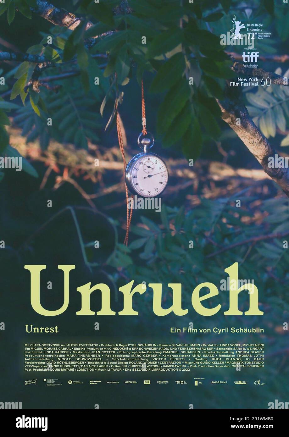 UNREST, (aka UNRUEH), poster in German, 2022. © Kimstim Films ...