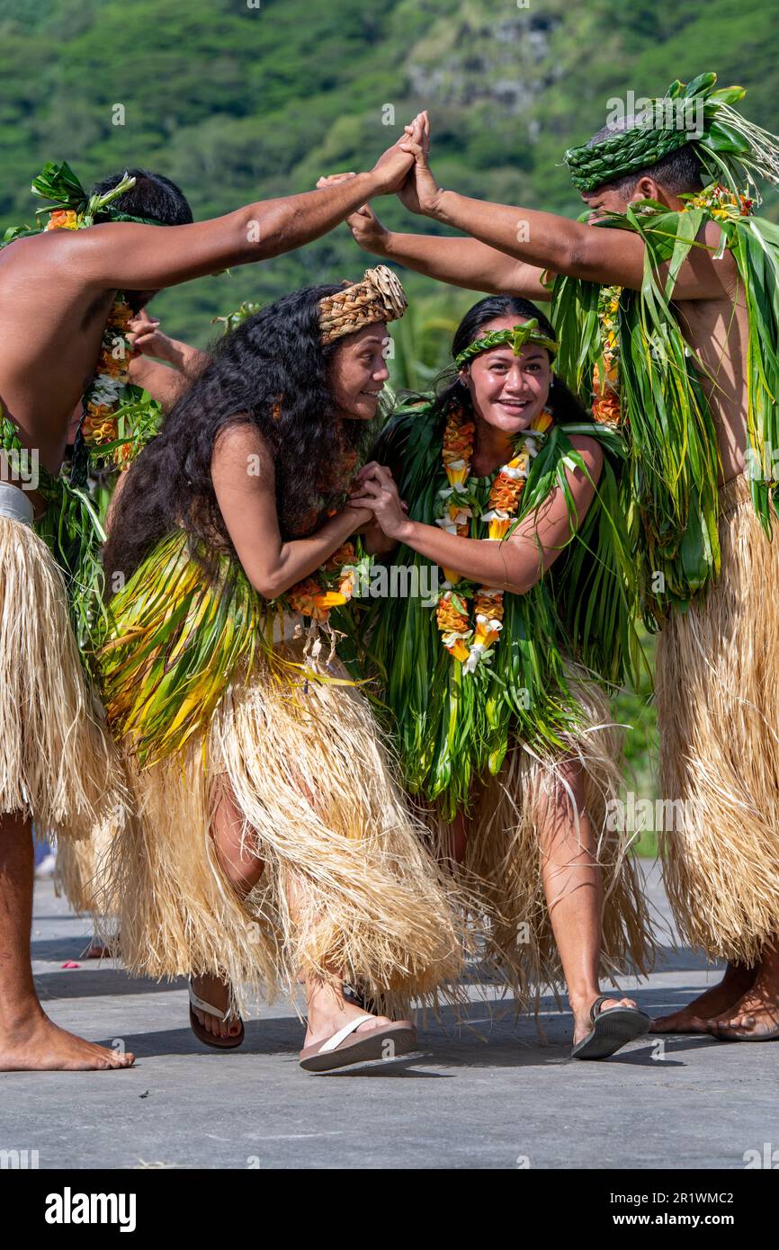 South Pacific, French Polynesia, Gambier Islands, Island of Mangareva ...