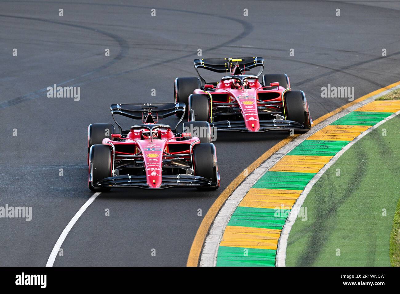 Ferrari sainz leclerc australia hi-res stock photography and images - Alamy