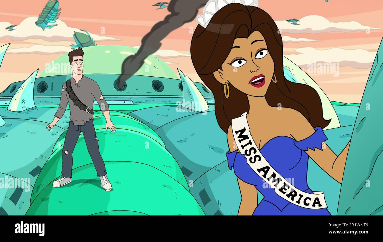 MULLIGAN, from left: Matty Mulligan (voice: Nat Faxon), Lucy Suwan (voice: Chrissy Teigen), The ...