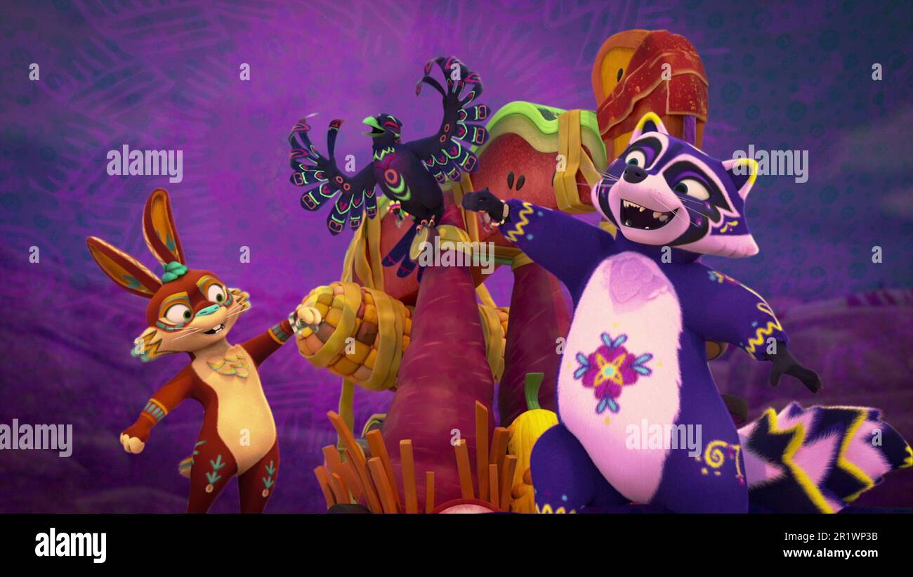 SPIRIT RANGERS, from left: Rabbit (voice: Bobby Wilson), Raven (voice ...