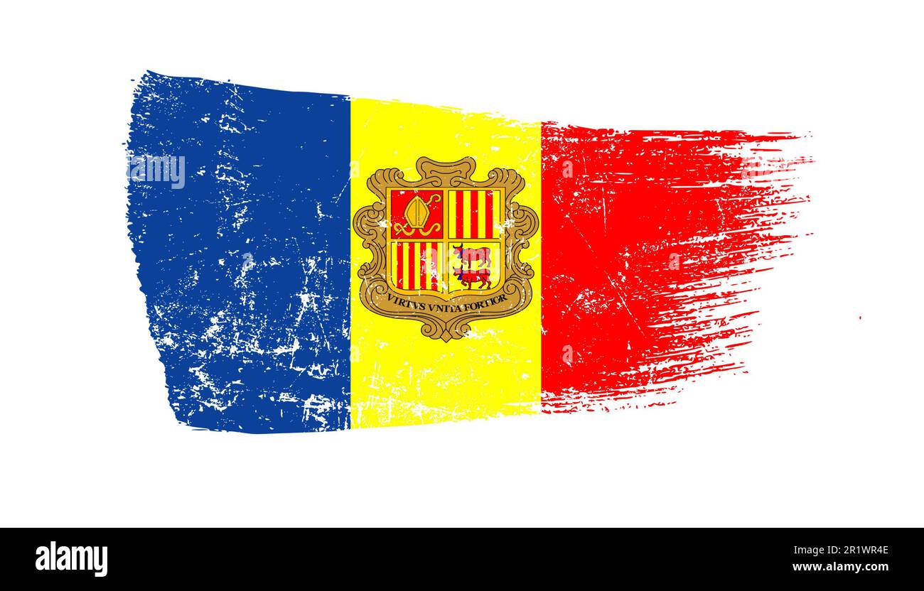 Flag of andorra waving hi-res stock photography and images - Alamy