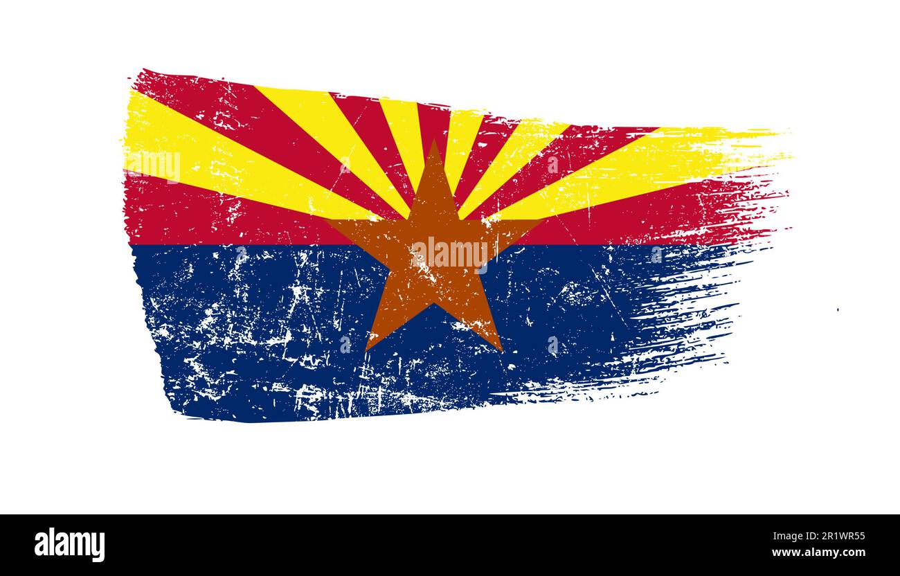 Arizona flag grunge hi-res stock photography and images - Alamy
