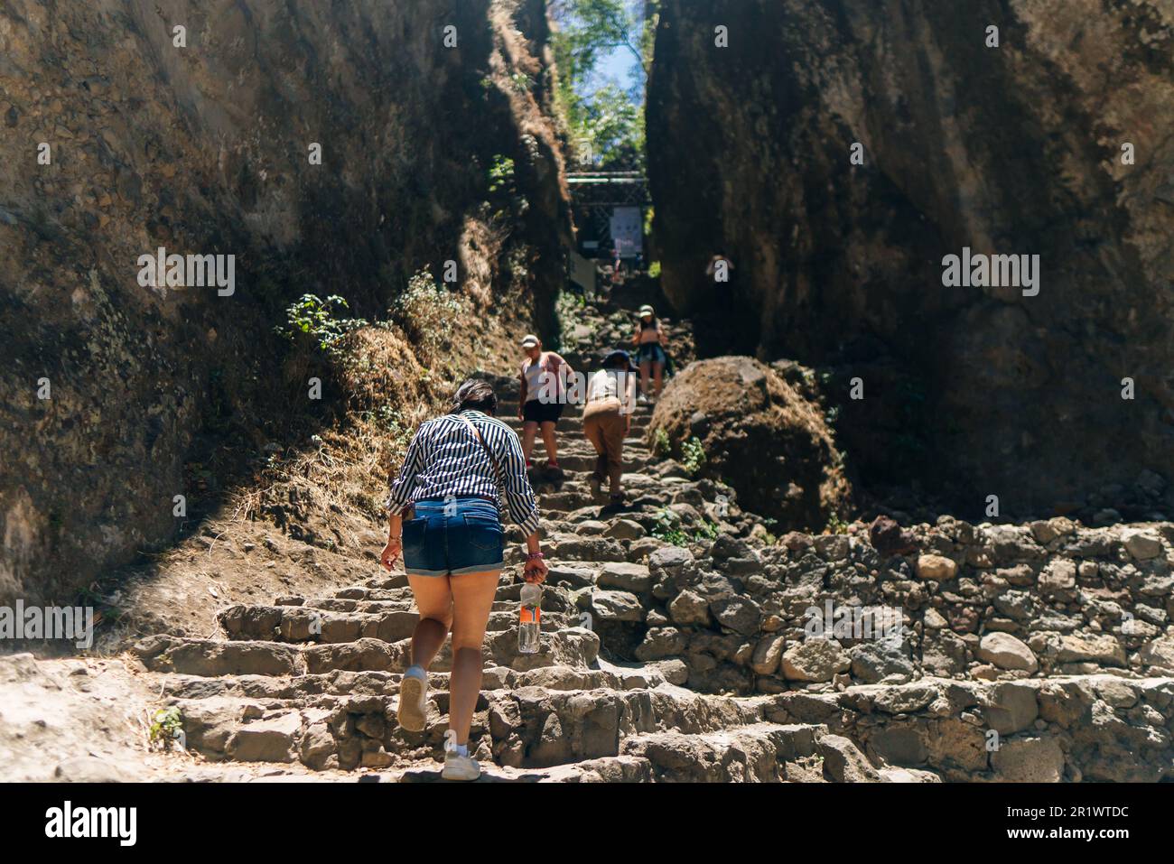 Tepozteco pyramid at Tepoztlan, Morelos, Mexico - april 2023. High ...