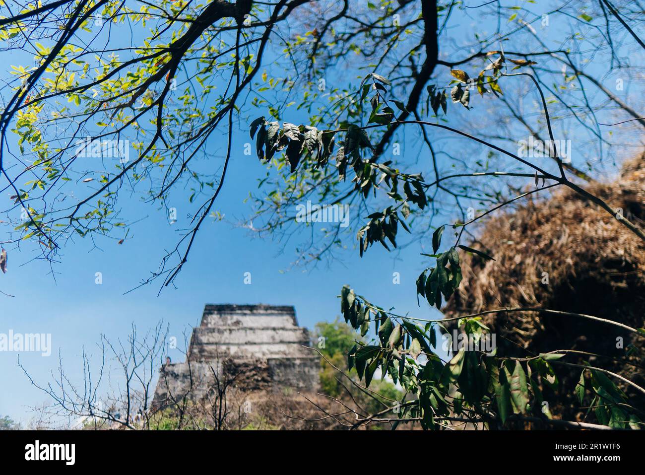 Tepozteco pyramid at Tepoztlan, Morelos, Mexico - april 2023. High ...
