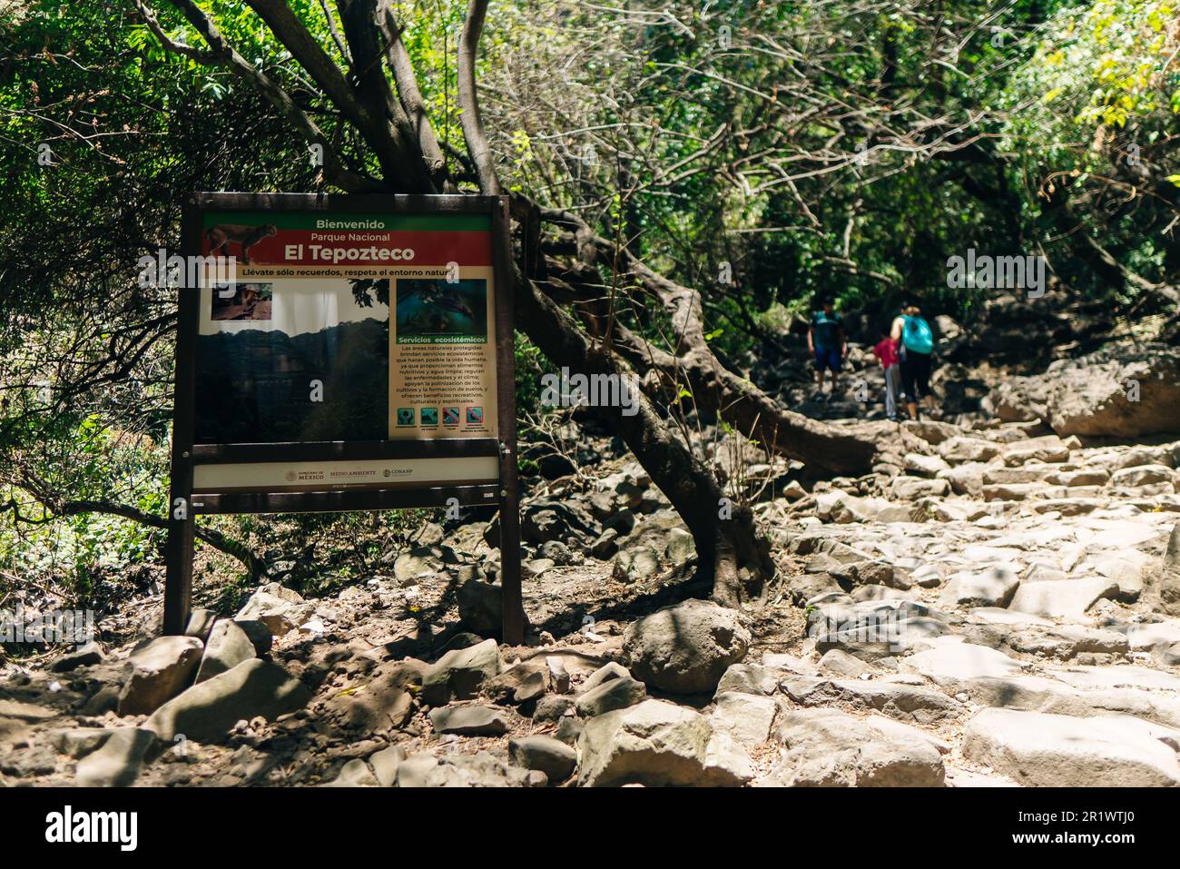 Tepozteco pyramid at Tepoztlan, Morelos, Mexico - april 2023. High ...