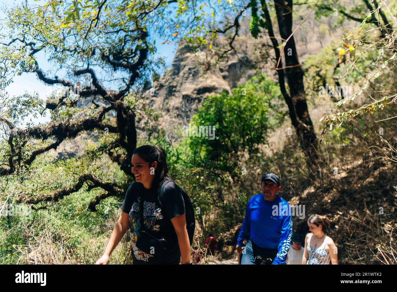 Tepozteco pyramid at Tepoztlan, Morelos, Mexico - april 2023. High ...