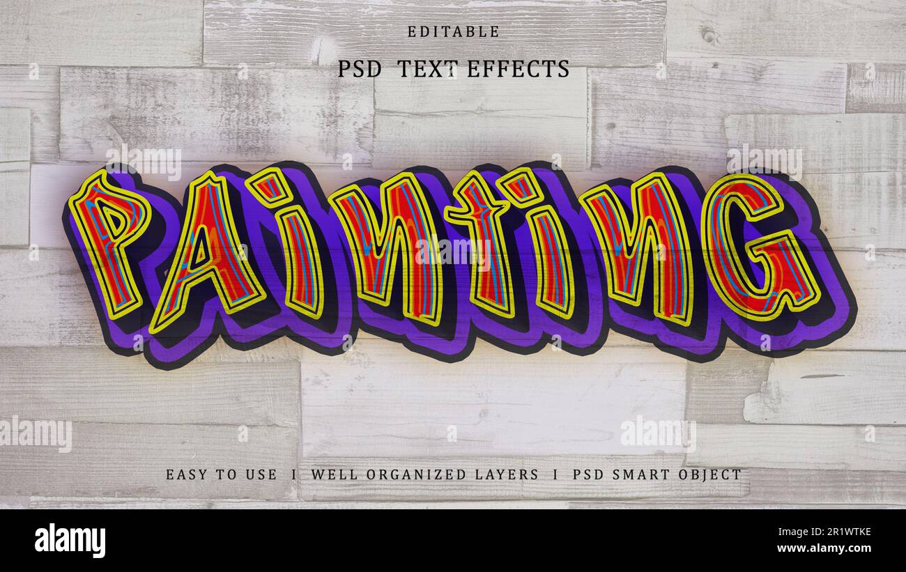 Painting text hi-res stock photography and images - Alamy