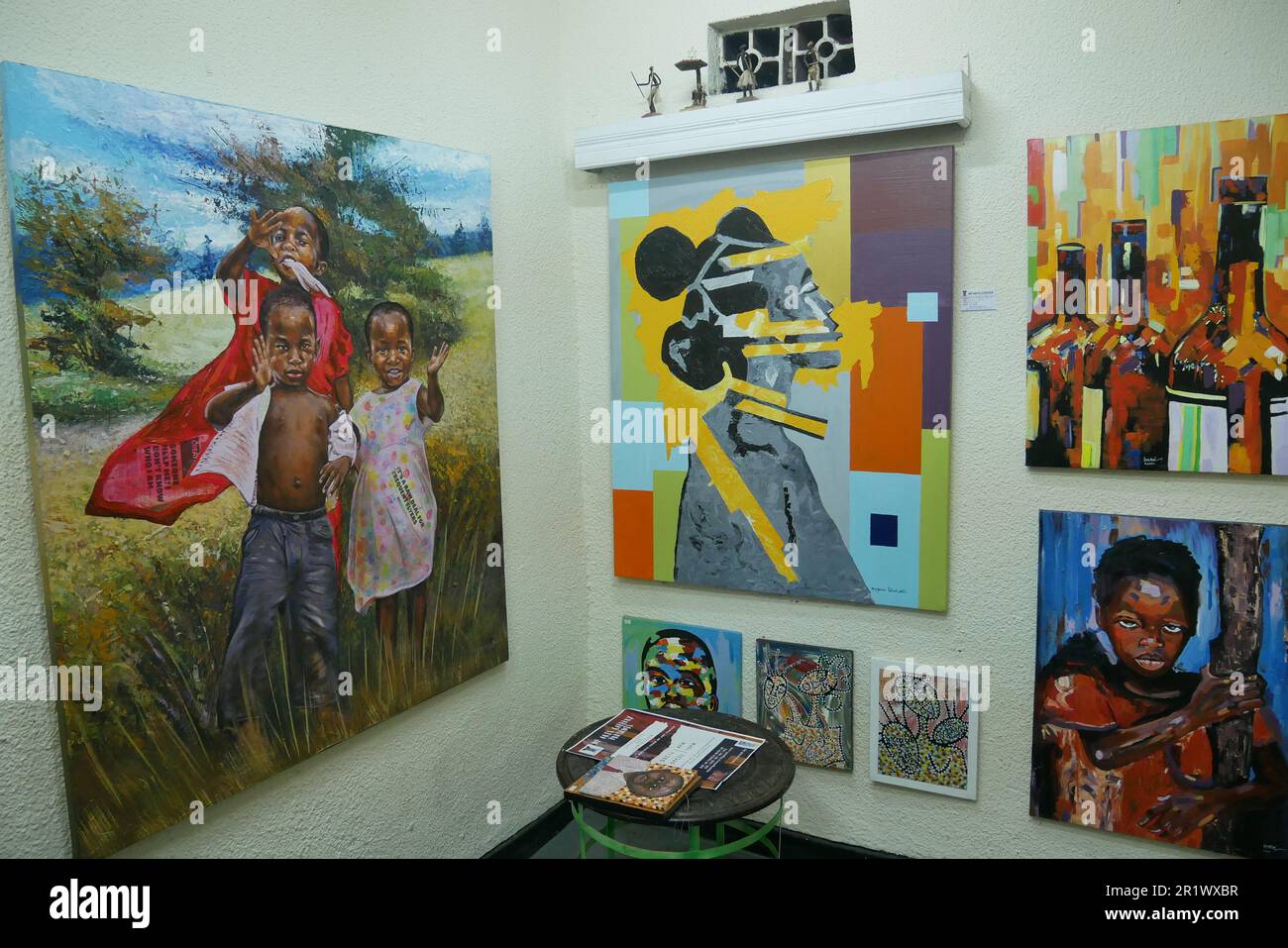 Past meets future in Rwandaâ€™s contemporary art scene Stock Photo - Alamy