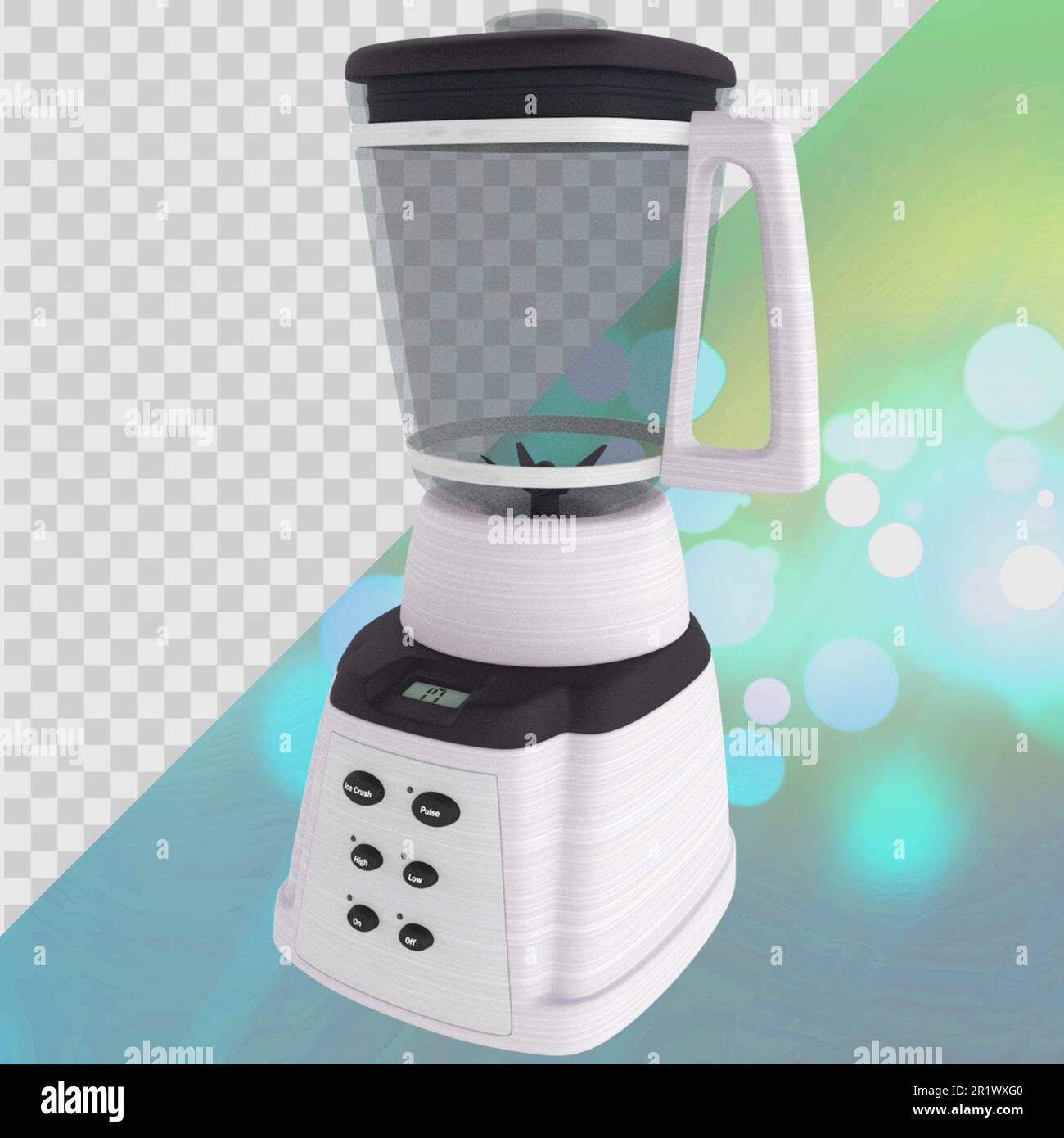 Simply elegant kitchen blender on transparency Stock Photo - Alamy