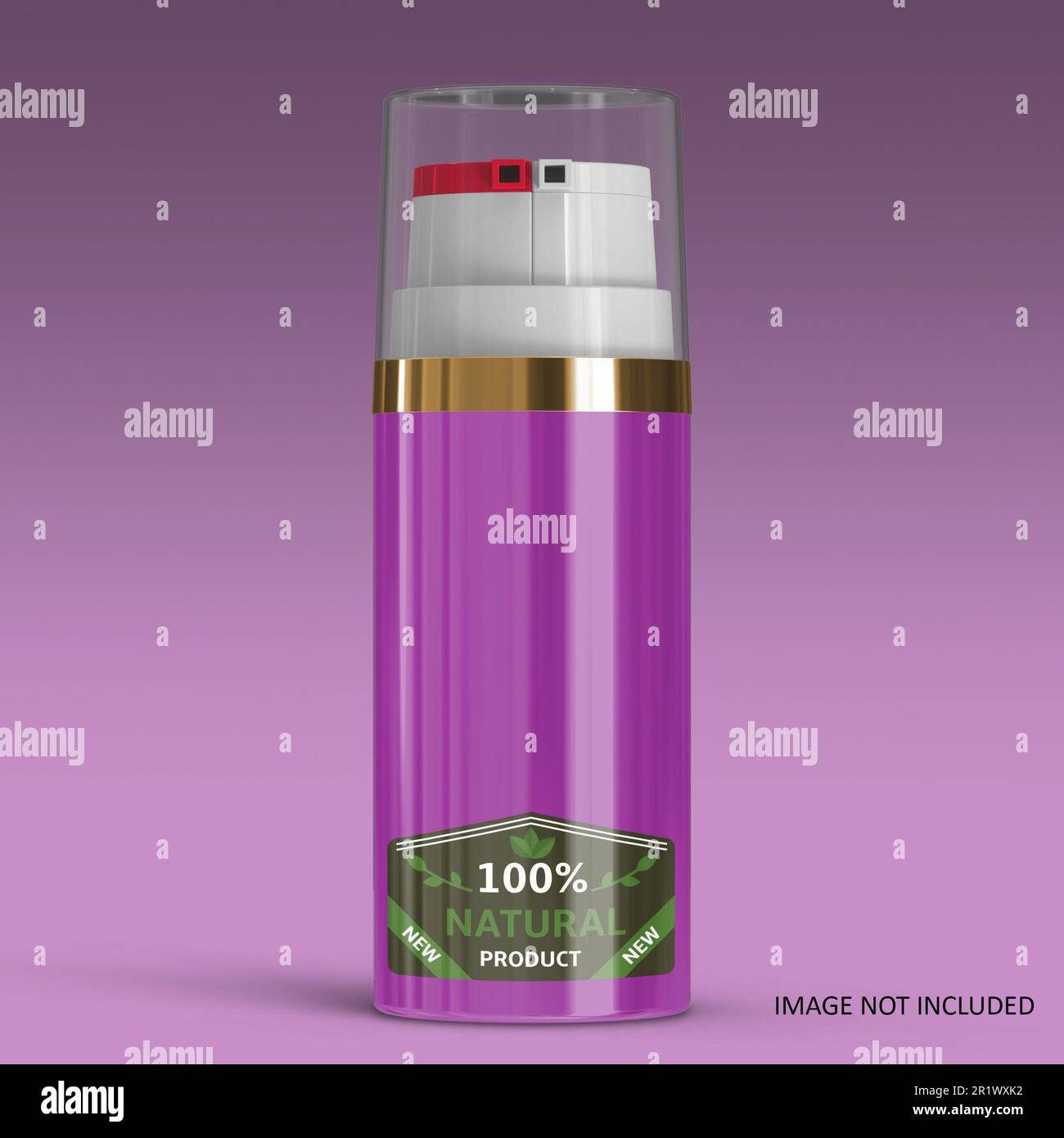 Airless cosmetics bottle mockup for your product design Stock Photo - Alamy