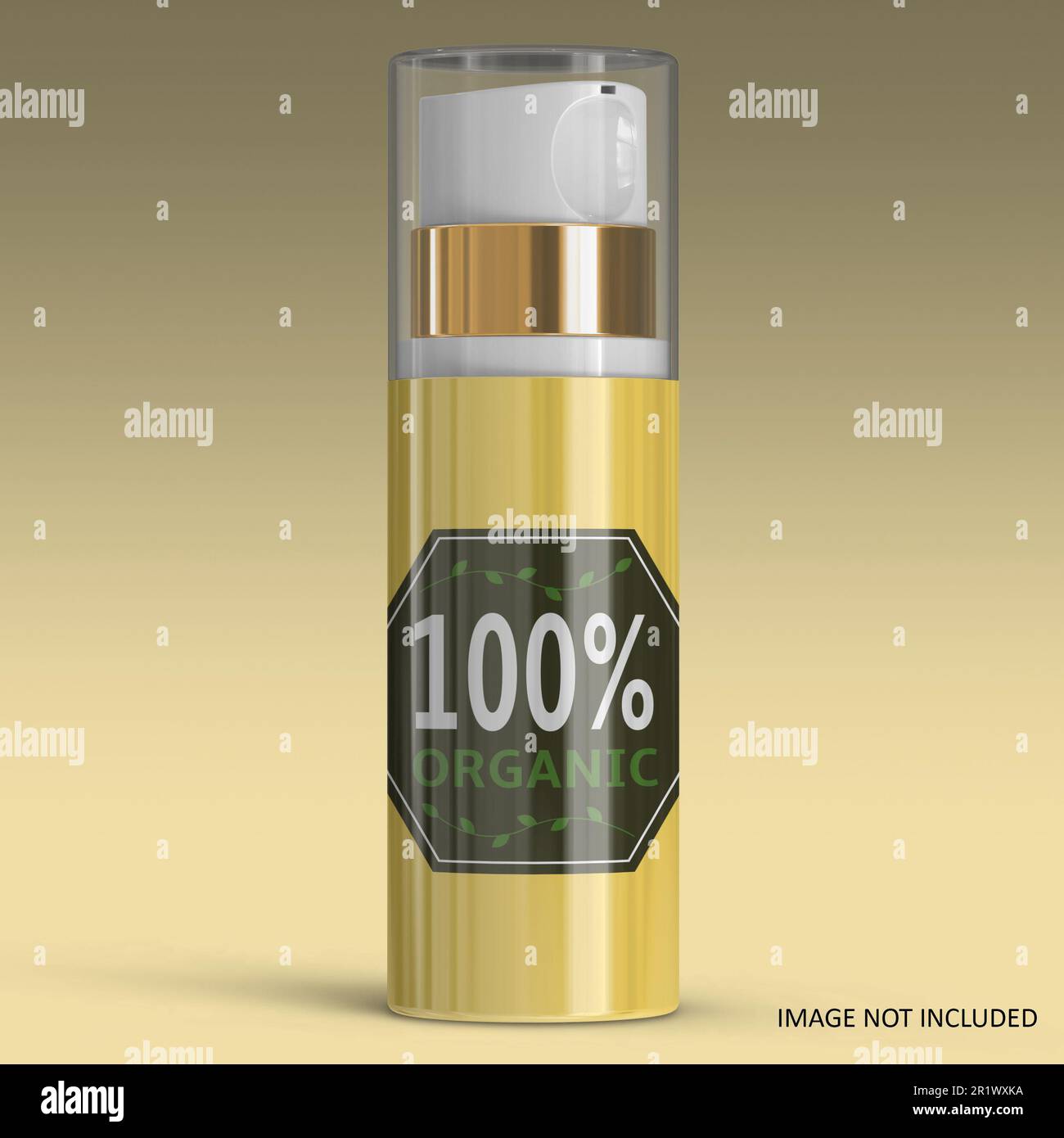 Airless cosmetics bottle mockup for your product design Stock Photo - Alamy