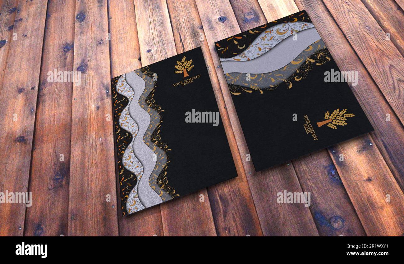 Black hard texture business card mockup for your project Stock Photo ...