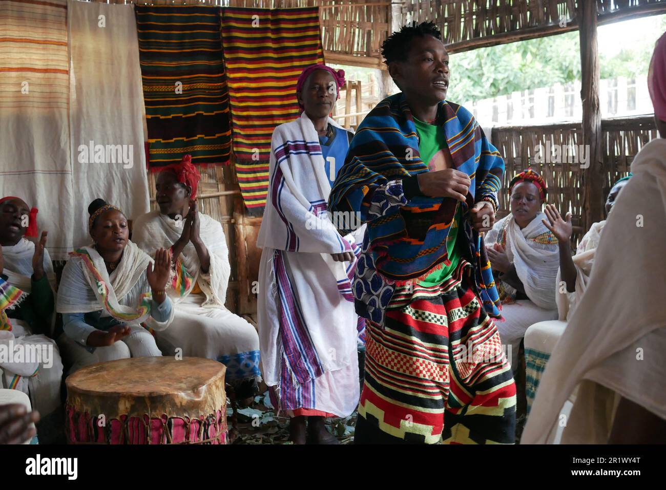 Arba Minch, Ethiopia â€“ 11.14.2022: villagers from the Dorze tribe ...