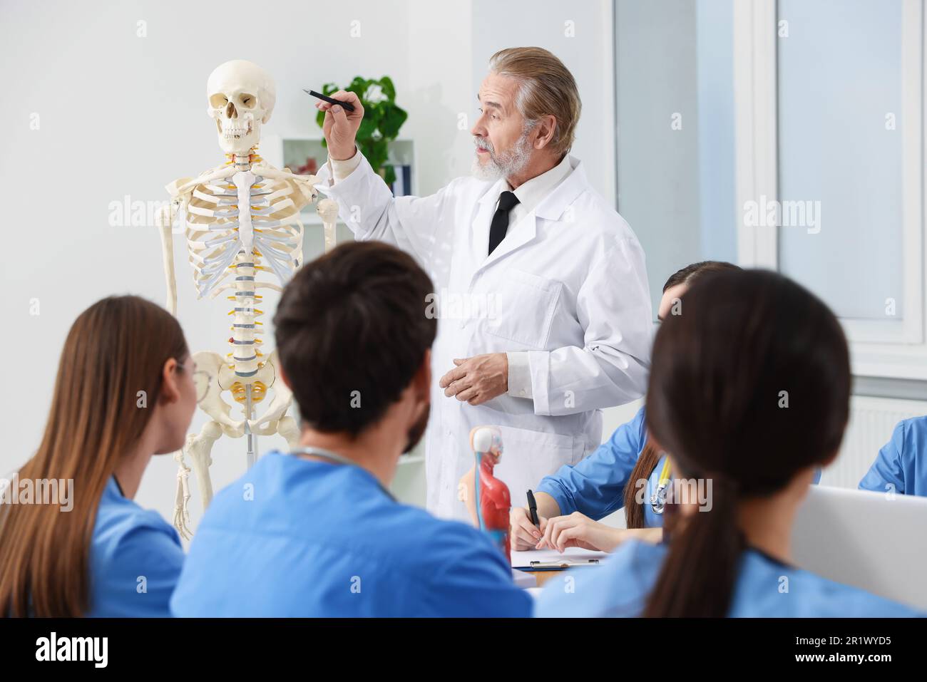 Doctor giving lecture team hi-res stock photography and images - Alamy
