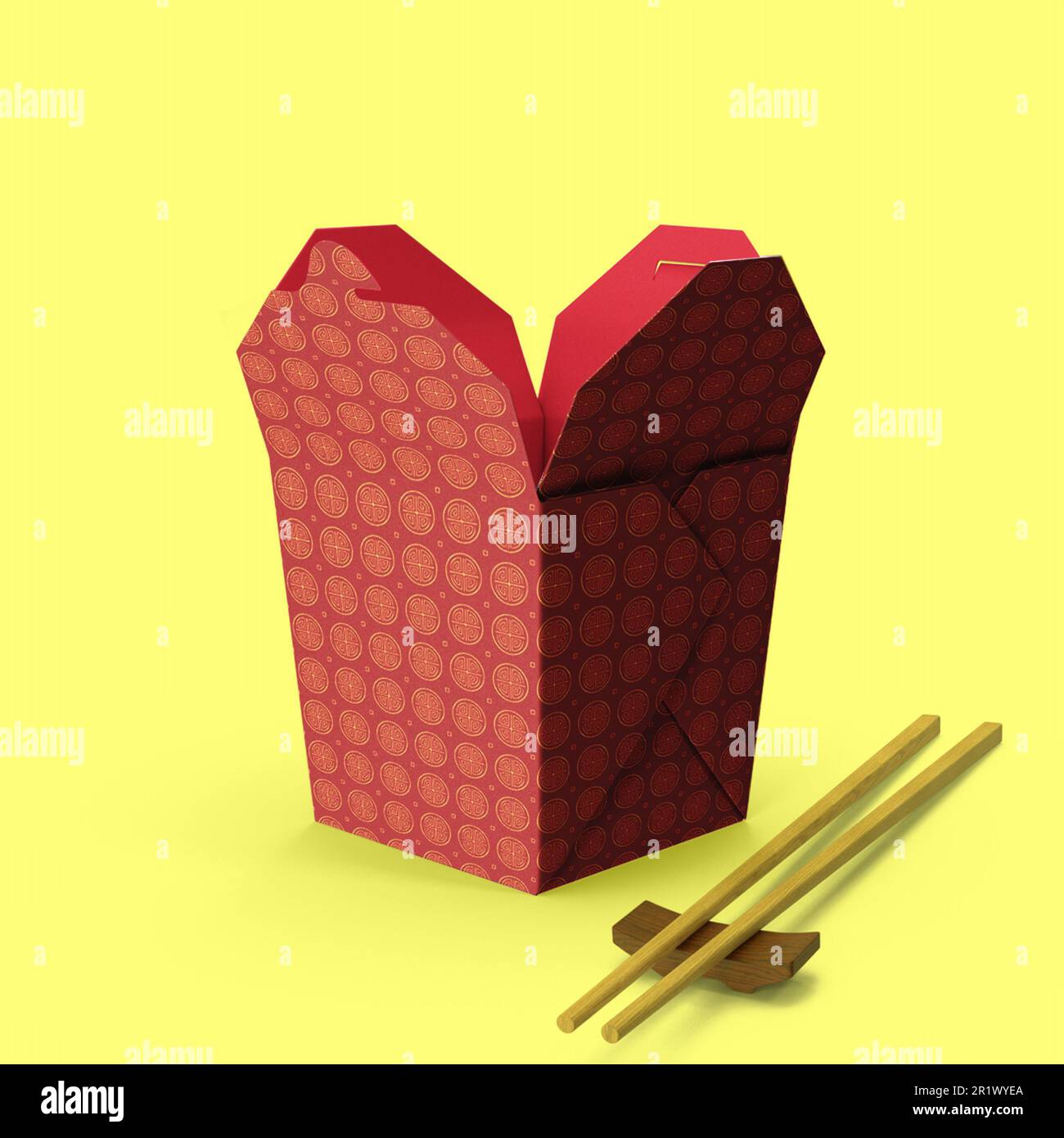 Chinese food box layout hi-res stock photography and images - Alamy