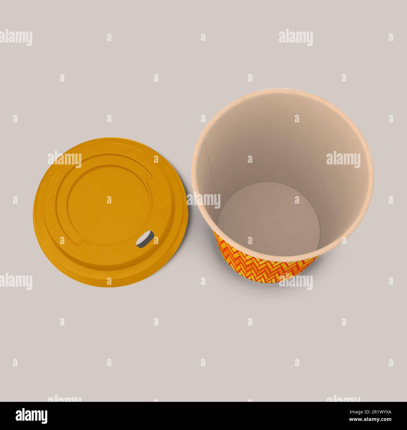 Floating paper coffee cup white hi-res stock photography and images - Alamy