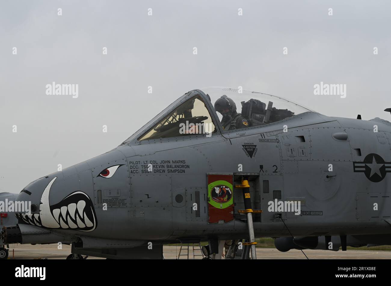 An A-10 pilot from the 303d Fighter Squadron at Whiteman Air Force Base ...
