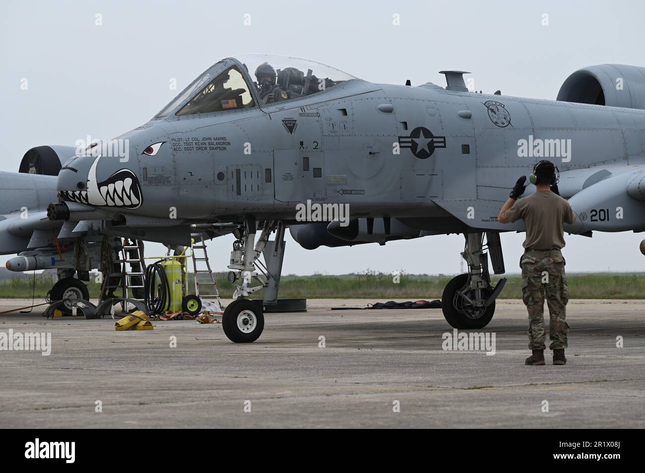 An A-10C Thunderbolt II attack aircraft from the 442d Fighter Wing at ...