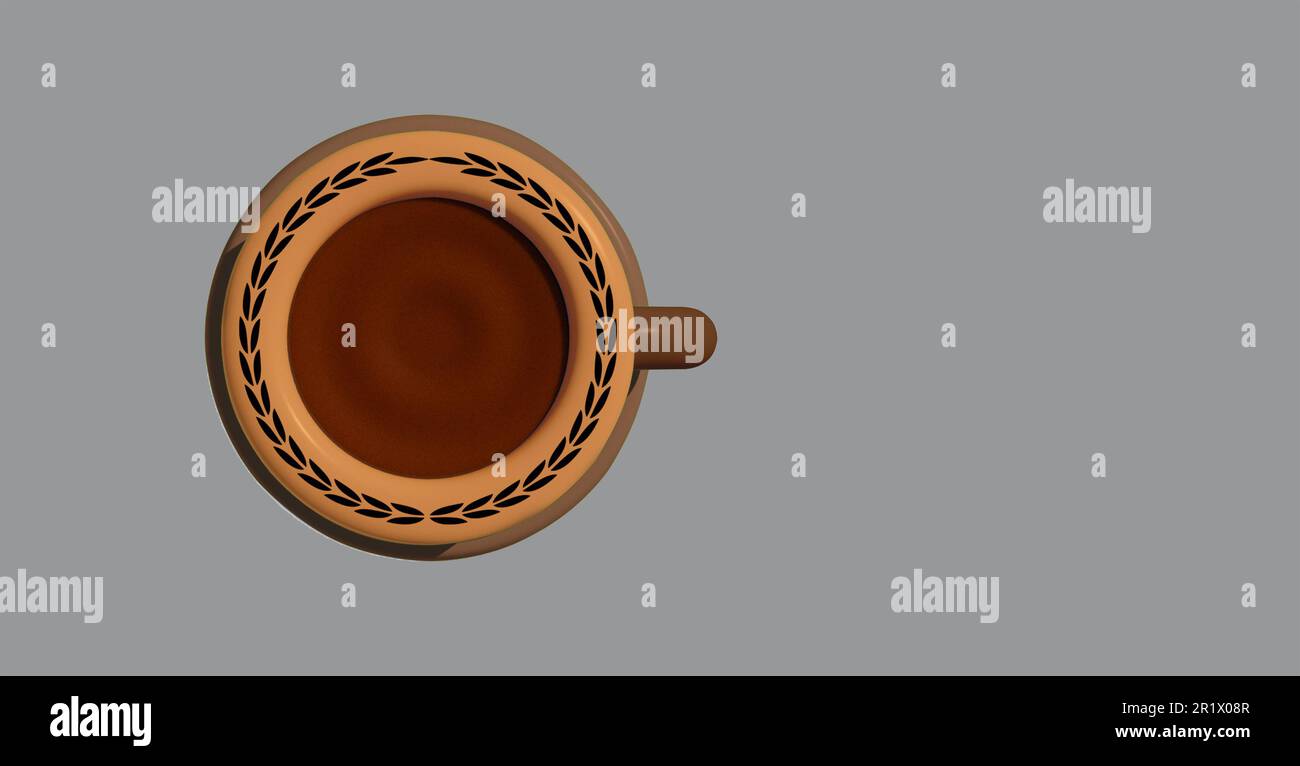 Simply minimalist coffee or tea cup mockup Stock Photo - Alamy