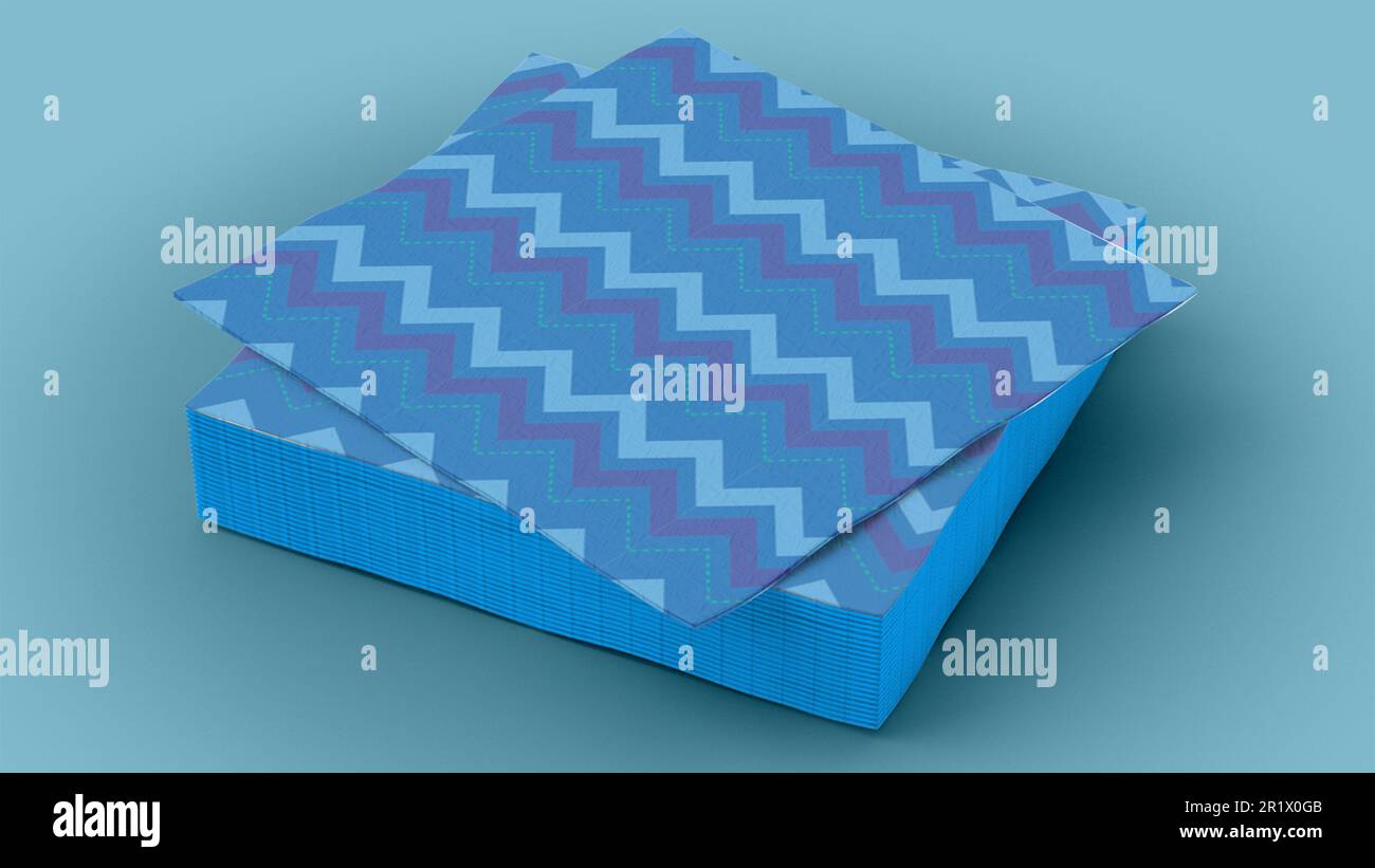 Paper napkin stack mockup copy space for your graphic design Stock ...