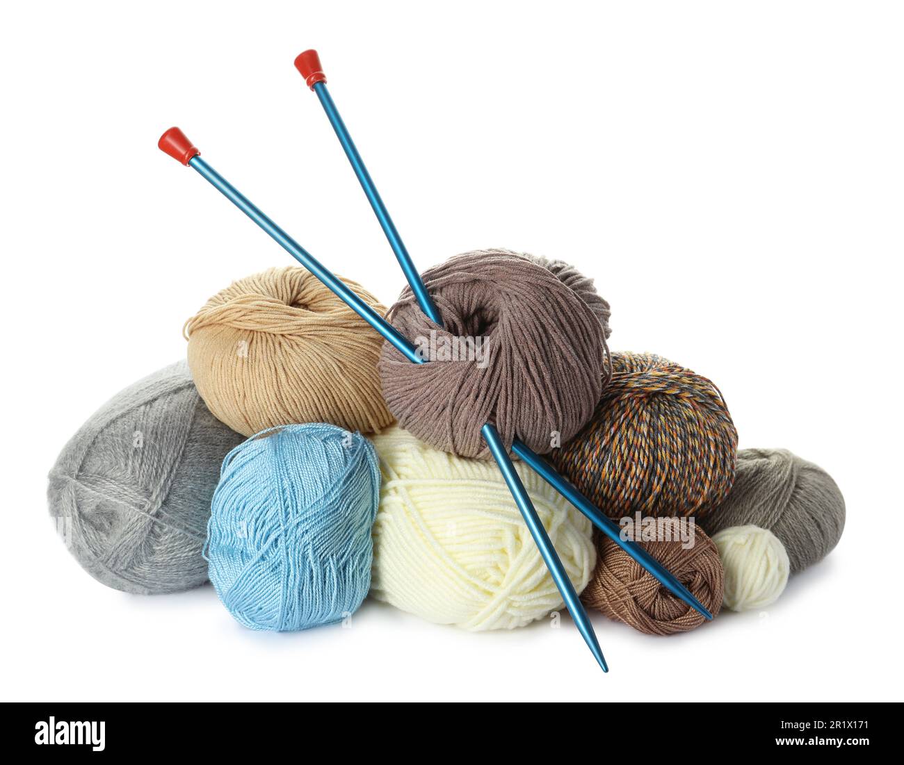 Hand knitting woolen thread Cut Out Stock Images & Pictures - Alamy