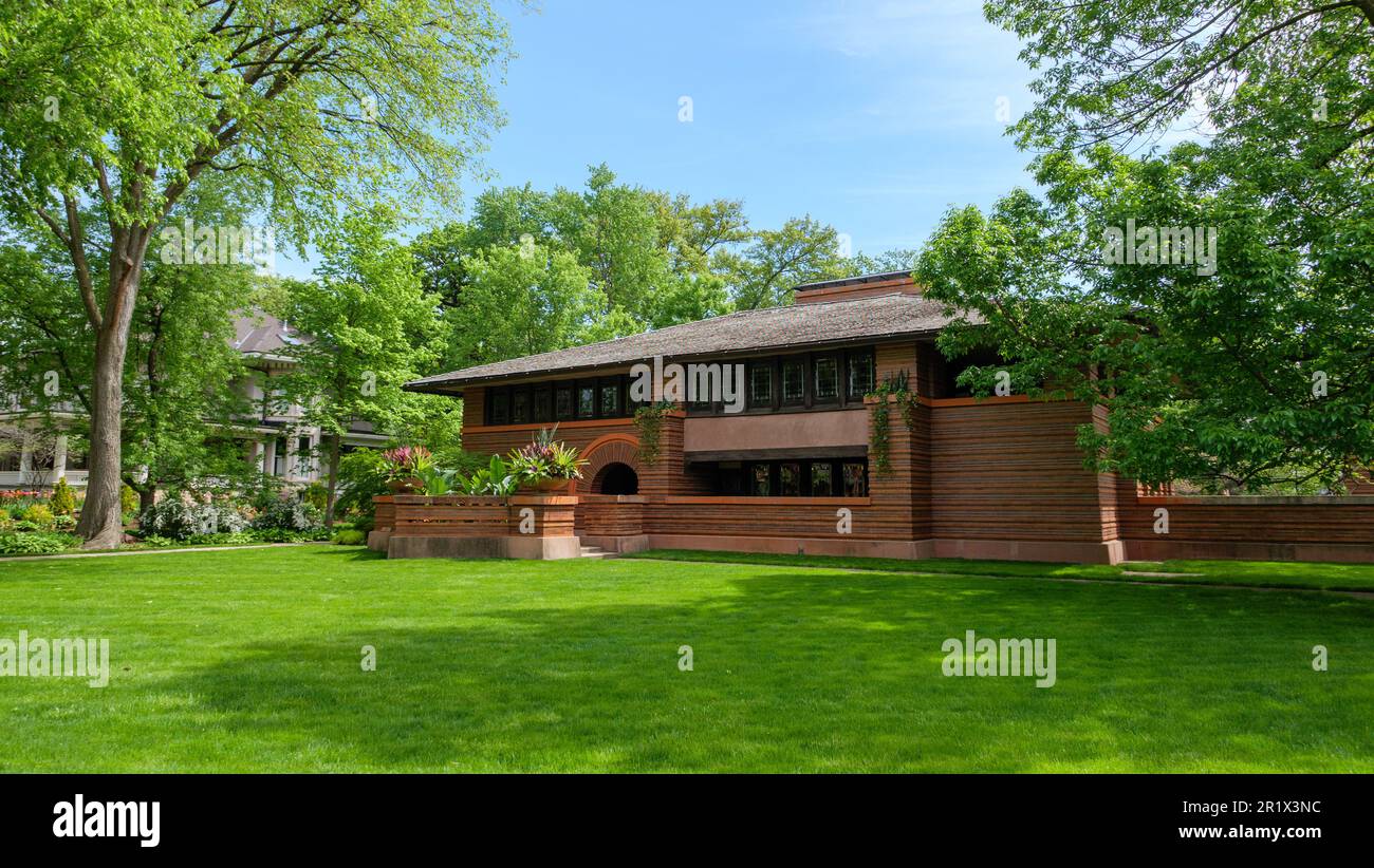 Arthur Heurtley House, Frank Lloyd Wright architect. Frank Lloyd Wright ...