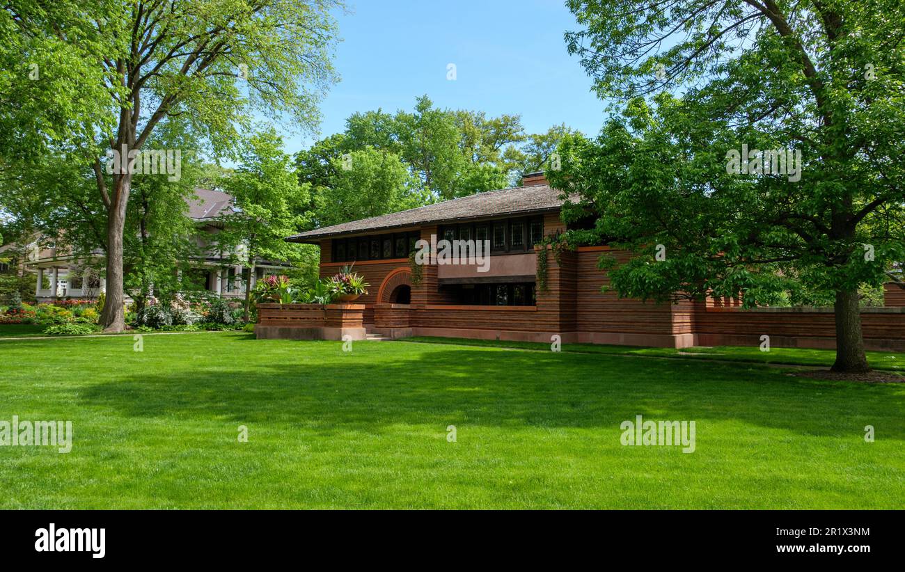 Arthur Heurtley House, Frank Lloyd Wright architect. Frank Lloyd Wright ...