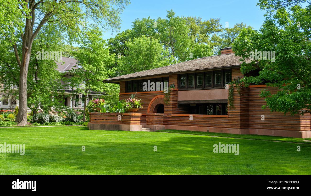Arthur Heurtley House, Frank Lloyd Wright architect. Frank Lloyd Wright ...