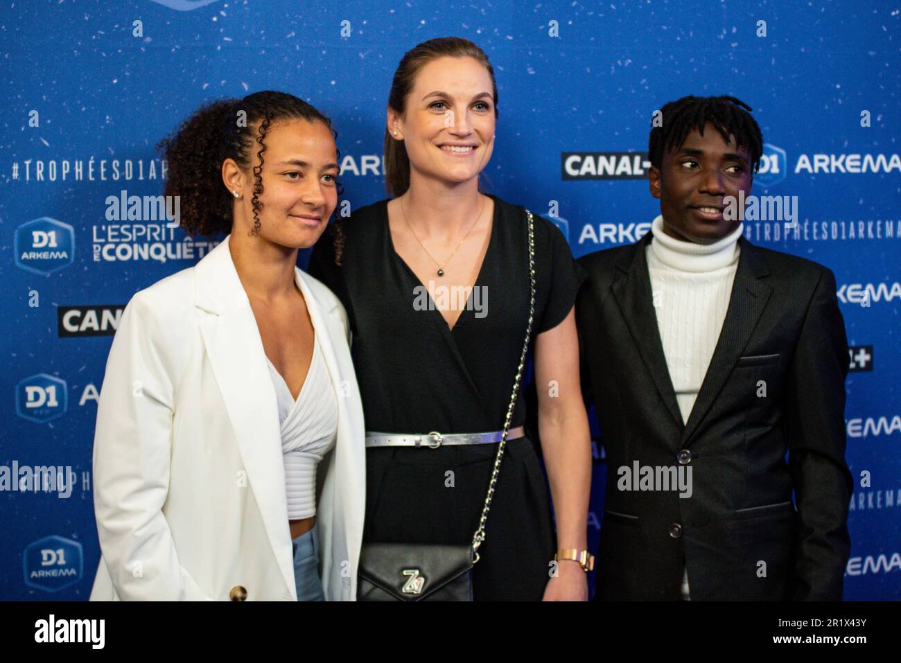 Paris, France. 15th May, 2023. Airine Fontaine of FC Fleury 91, Lea Le ...