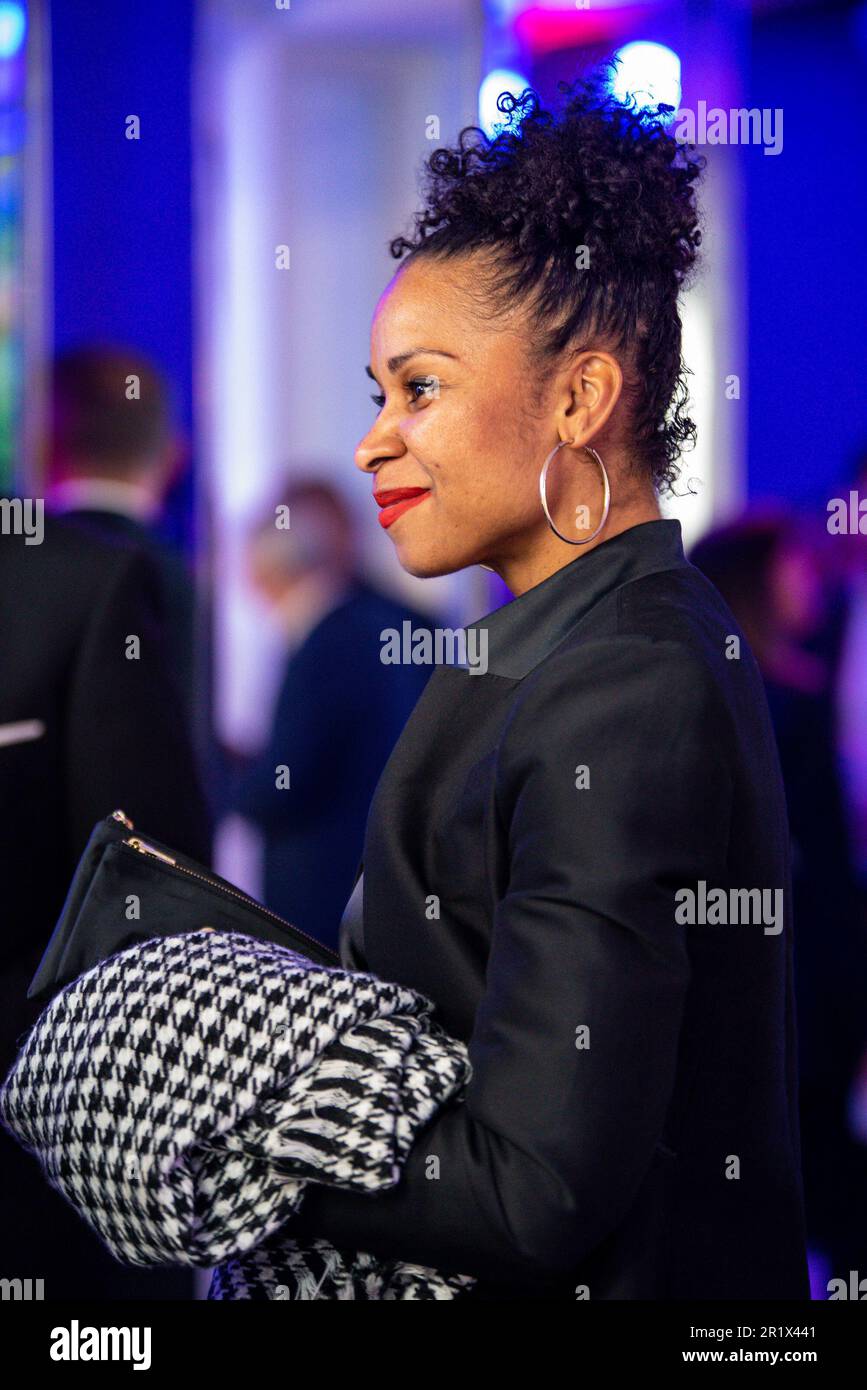 Paris, France. 15th May, 2023. Laura Georges, former French soccer ...
