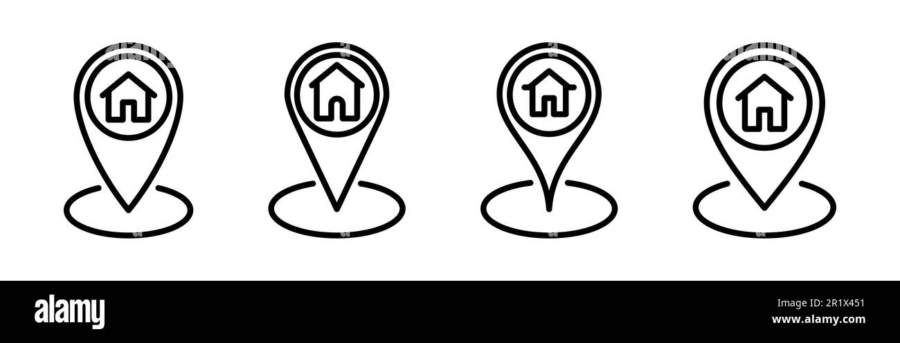 address icon vector. home location icon vector Stock Vector Image & Art ...