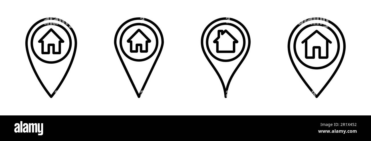 address icon vector. home location icon vector Stock Vector Image & Art ...