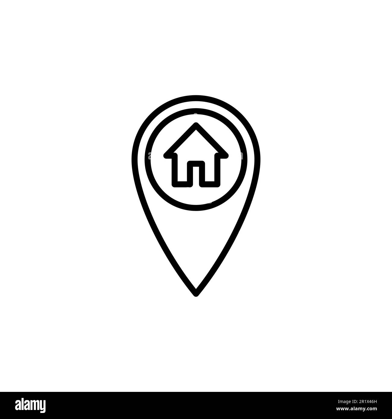 address icon vector. home location icon vector Stock Vector Image & Art ...