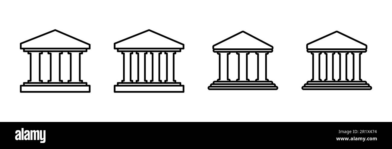 Bank icon vector. bank vector icon, museum, university Stock Vector ...