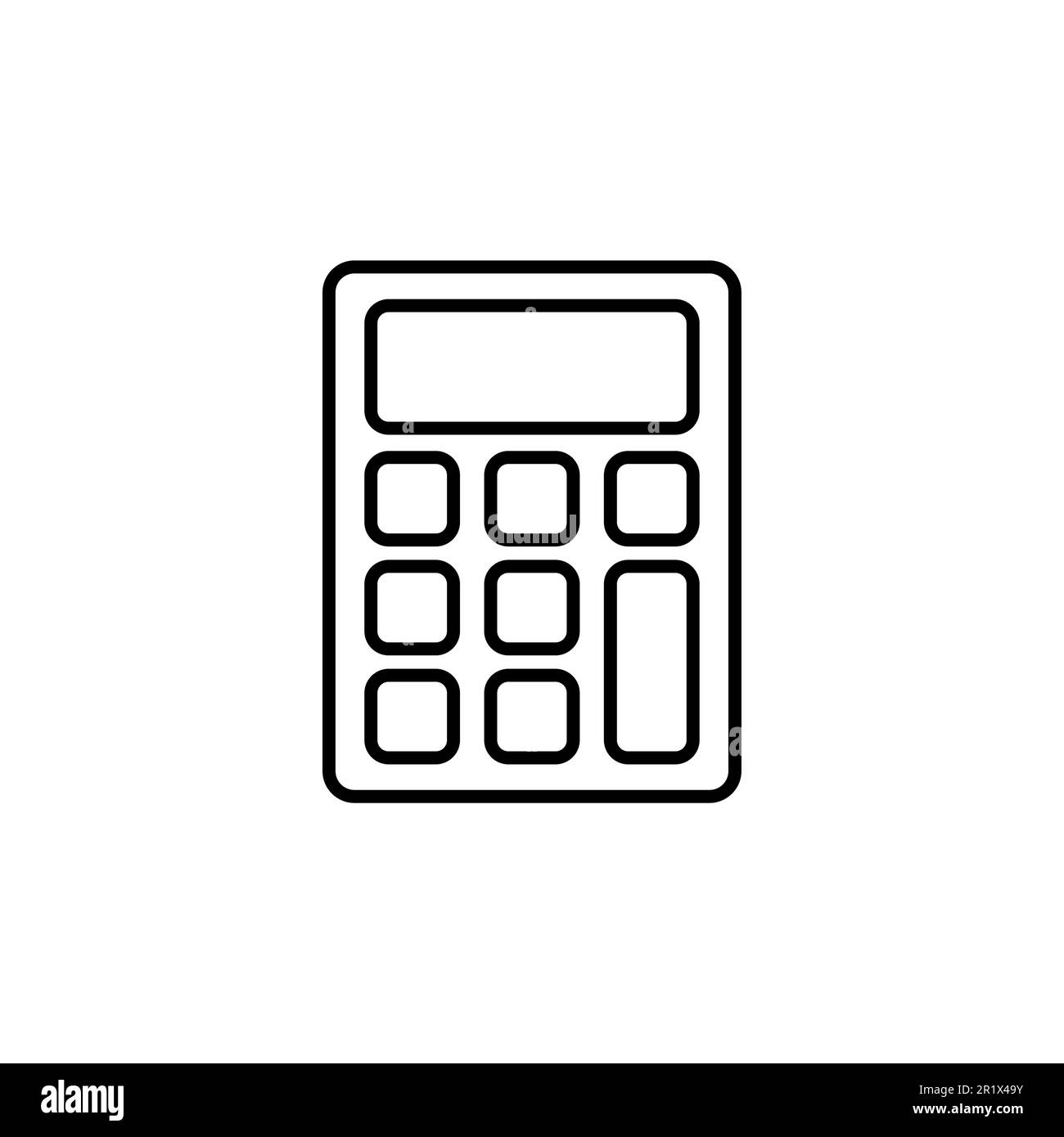 Calculator icon vector. Accounting calculator icon. calculator vector ...