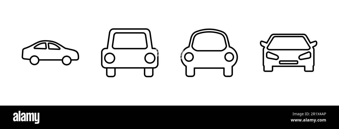 Car icon vector. car vector icon. small sedan Stock Vector Image & Art ...