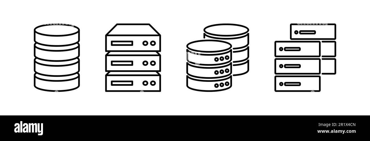 Database icon vector. database vector icon Stock Vector Image & Art - Alamy