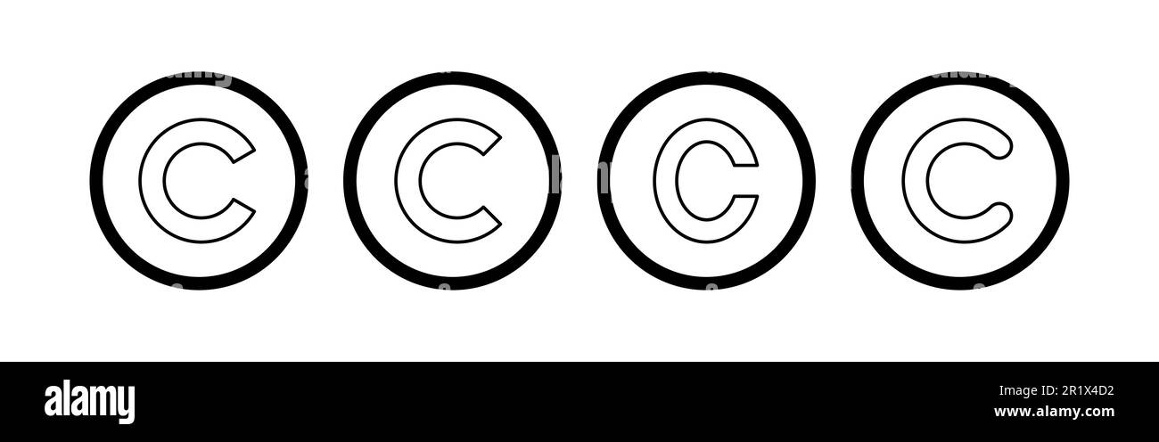 Copyright icon vector. copyright symbols Stock Vector Image & Art - Alamy