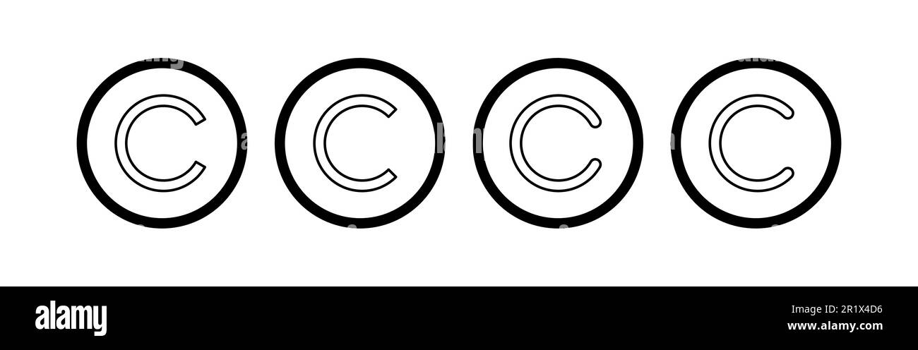 Copyright icon vector. copyright symbols Stock Vector Image & Art - Alamy