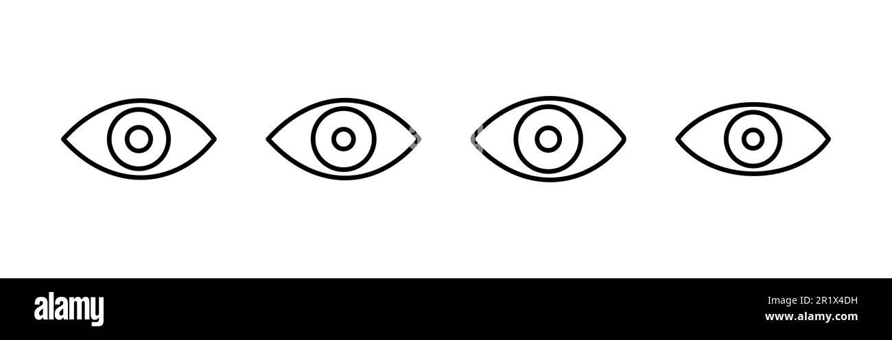 Eye icon vector. Eye vector icon. Look and Vision icon Stock Vector ...